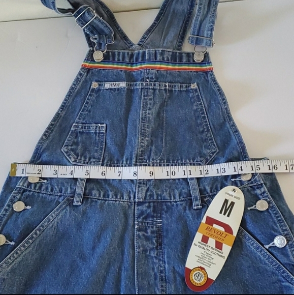 Revolt Jeans | Jeans | Revolt 9s Vintage Denim Overalls Rainbow Detail ...